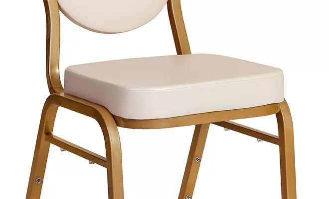Elegant and Stackable Banquet Chairs In White YL1459 Yumeya Price
